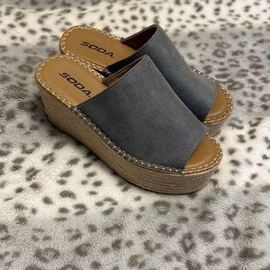 Soda | Shoes | New Soda Census White Platform Wedge Espadrille | Poshmark